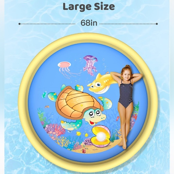 Swim | 68 Splash Pad Sprinkler For Kids Sprinkler Pool Inflatable ...